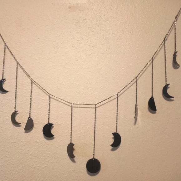 Wall Decor | Metal Moon Phase Cycle Wall Hanging Garland | Poshmark